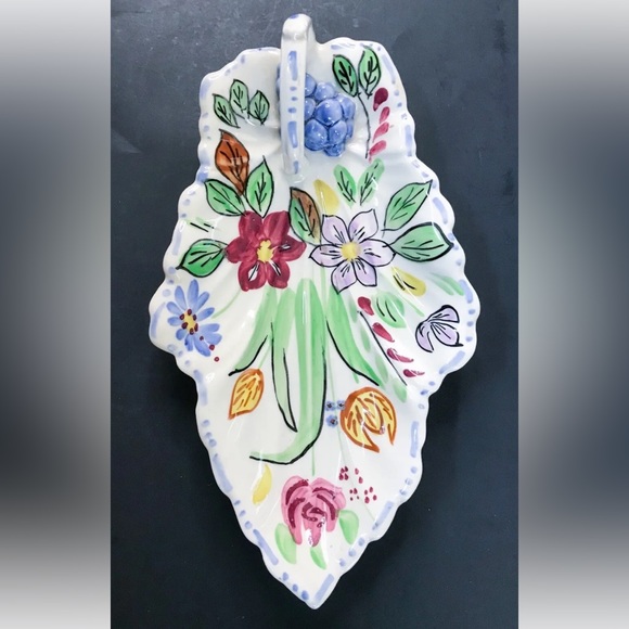 Blue Ridge | Dining | Vintage Blue Ridge China Hand Painted Leaf Shaped ...